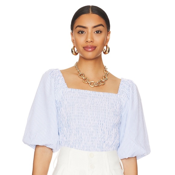 Steve Madden | Tops | Steve Madden Susana Top In Blue Small | Poshmark